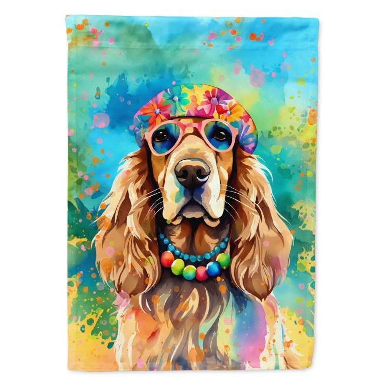 Cocker Spaniel Hippie Dawg House Flag - Walmart Business Supplies