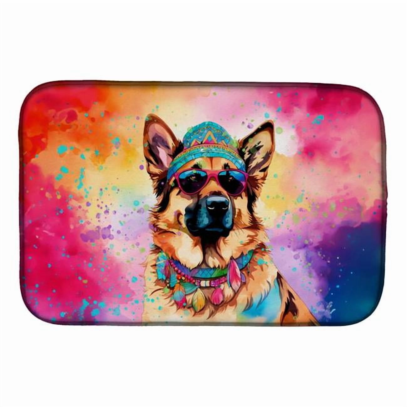 Carolines Treasures DAC2511DDM 0.2 x 21 x 14 in. German Shepherd Hippie ...