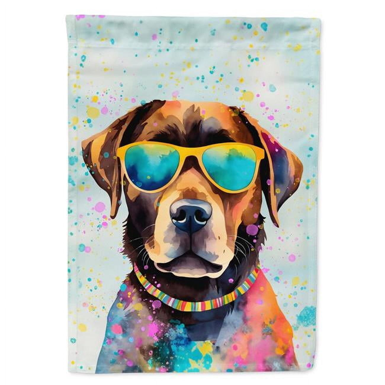 Chocolate Labrador Hippie Dawg House Flag - Walmart.com
