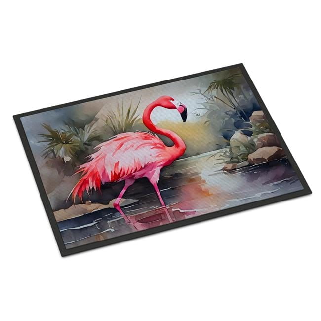 Carolines Treasures DAC2860JMAT 0.15 x 24 x 36 in. Flamingo Doormat ...