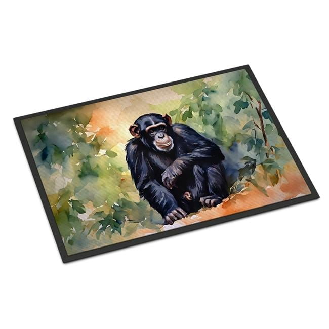Carolines Treasures DAC2891MAT 18 x 27 in. Chimpanzee Doormat - Walmart.com