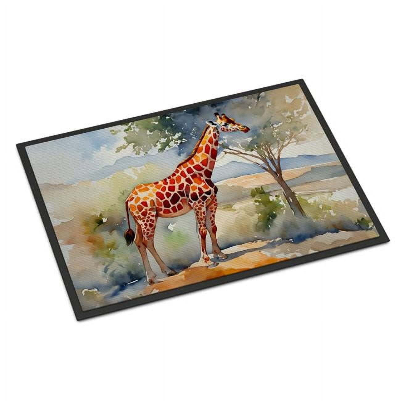 Carolines Treasures DAC2912MAT 0.15 x 18 x 27 in. Giraffe Doormat ...
