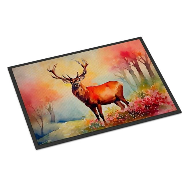 Carolines Treasures DAC2987MAT 0.15 x 18 x 27 in. Deer Stag Doormat ...