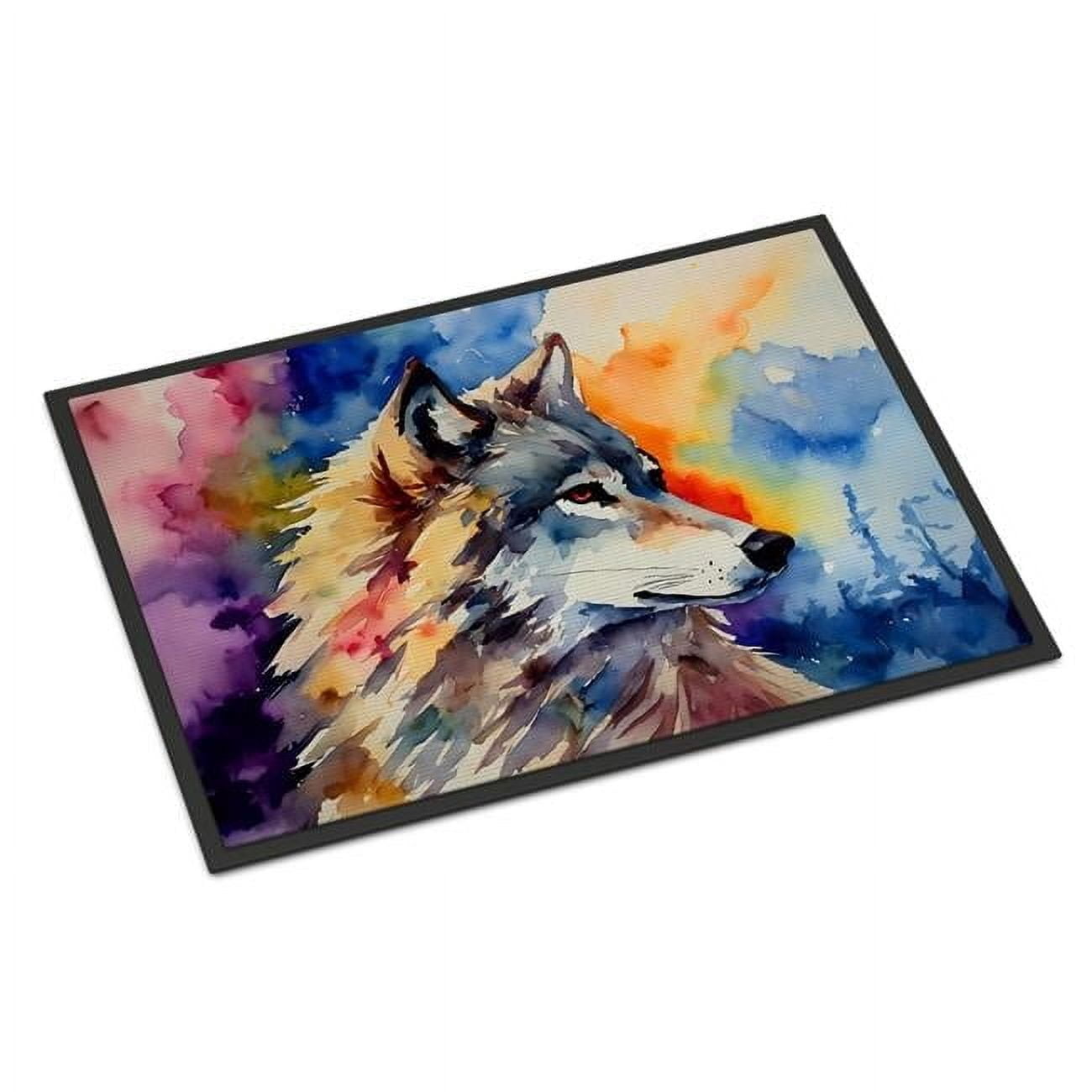 Carolines Treasures DAC3008MAT 0.15 x 18 x 27 in. Wolves Wolf Doormat ...