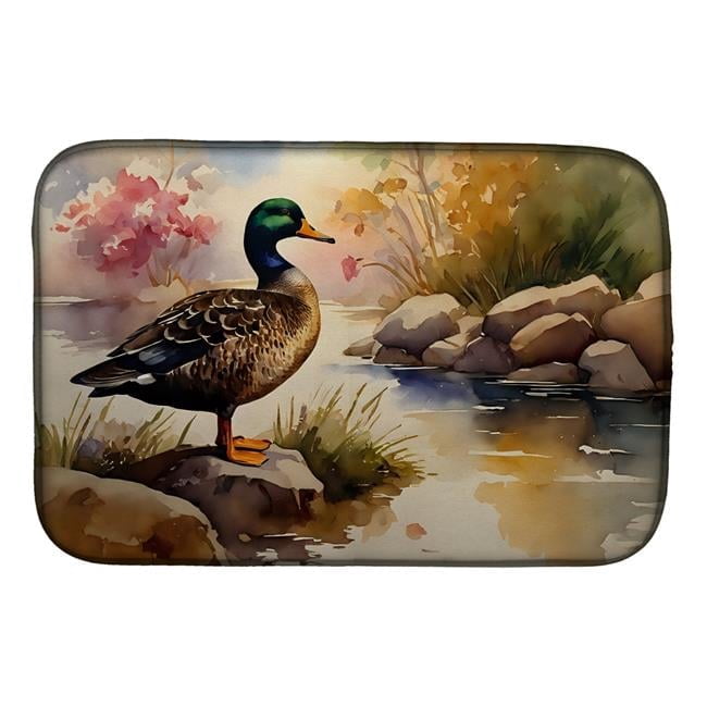 Carolines Treasures DAC3179DDM 21 x 14 in. American Black Duck Dish ...