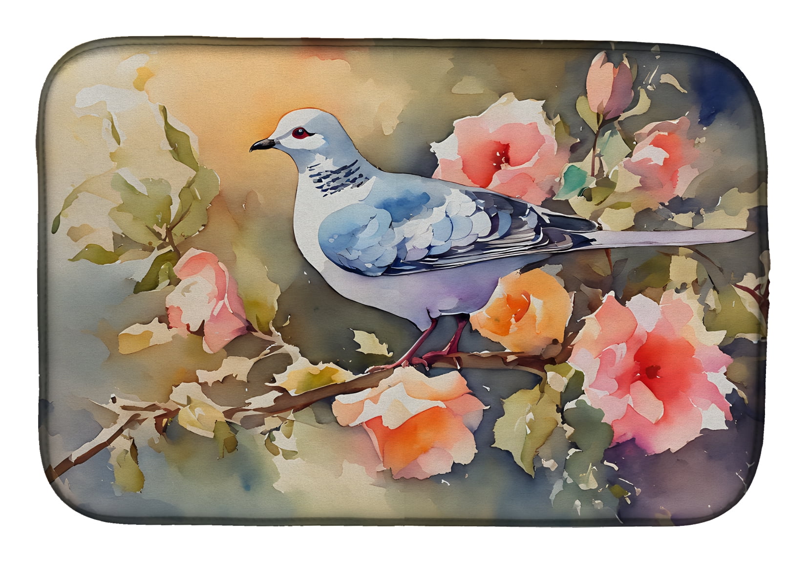 Carolines Treasures DAC3205DDM 21 x 14 in. Dove Dish Drying Mat ...