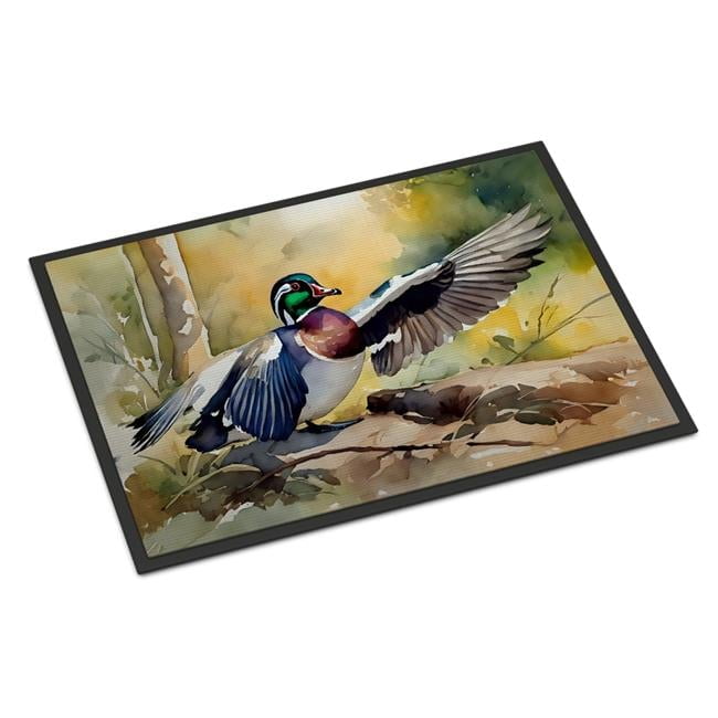Carolines Treasures DAC3283JMAT 24 x 36 in. Unisex Wood Duck Doormat ...