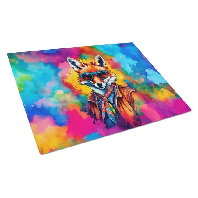 Carolines Treasures DAC3982LCB 15 x 12 in. Hippie Animal Fox Glass ...