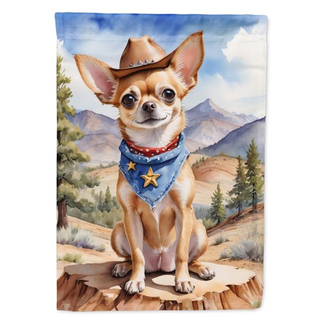 Chihuahua Cowboy Welcome Garden Flag - Walmart.com