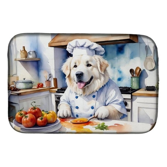 Carolines Treasures DAC6261DDM 21 x 14 in. Great Pyrenees The Chef Dish ...