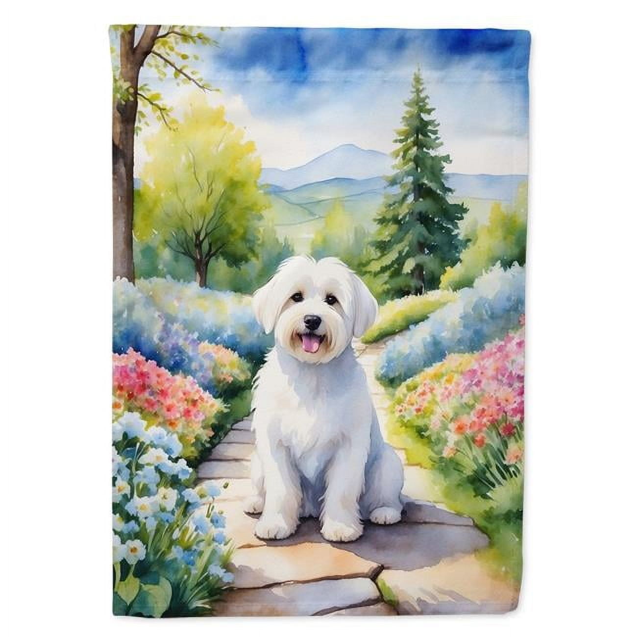 Coton de Tulear Spring Path House Flag - Walmart.com