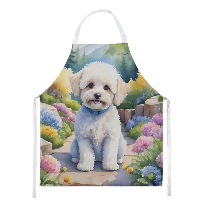 Carolines Treasures DAC6669APRON 30 x 27 in. Maltipoo Spring Path Apron ...
