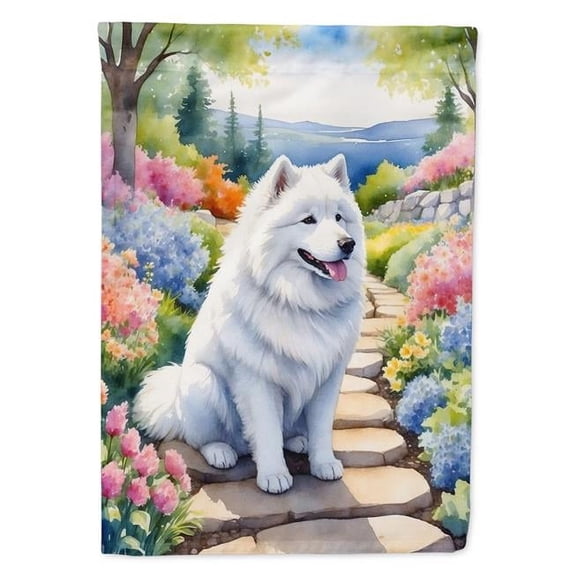 Samoyed Spring Path House Flag - Walmart.com