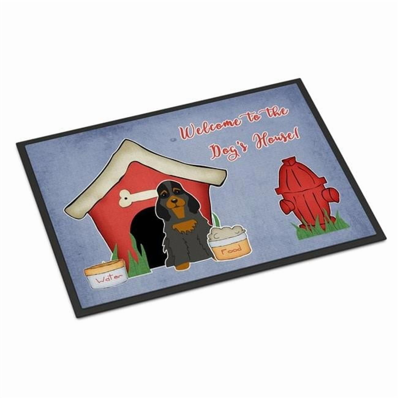 Dog House Collection Cocker Spaniel Black Tan Door Mat - Walmart.com