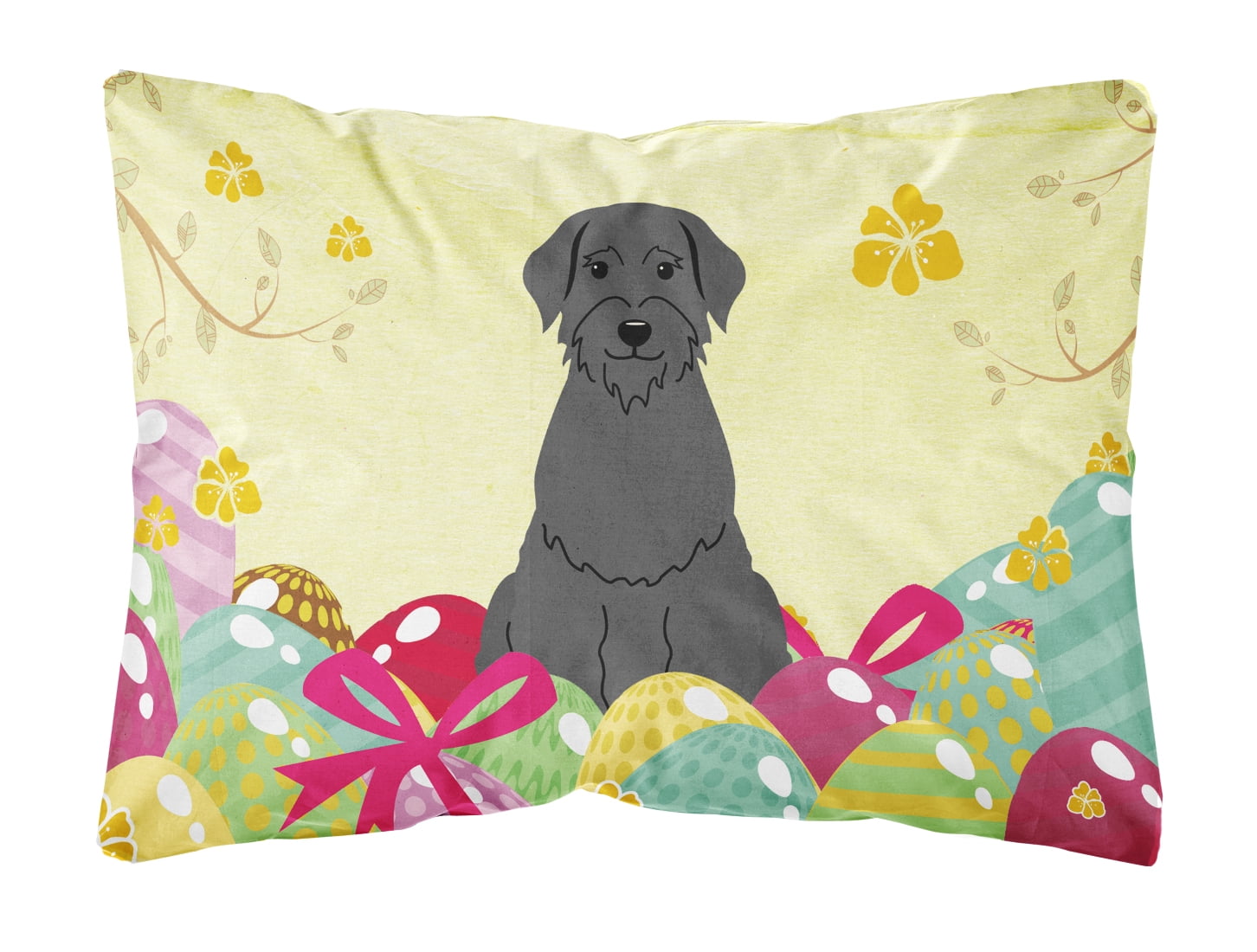 Carolines Treasures Easter Eggs Giant Schnauzer Canvas Fabric ...