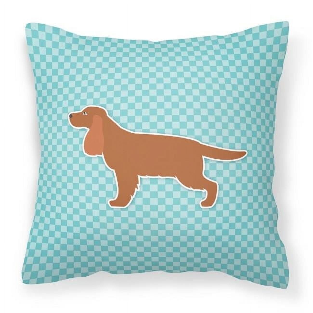 Carolines Treasures English Cocker Spaniel Checkerboard Blue Fabric ...
