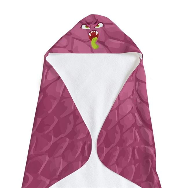 Magenta Monster Soft and Absorbent Hooded Baby Towel 30 in x 30 in ...