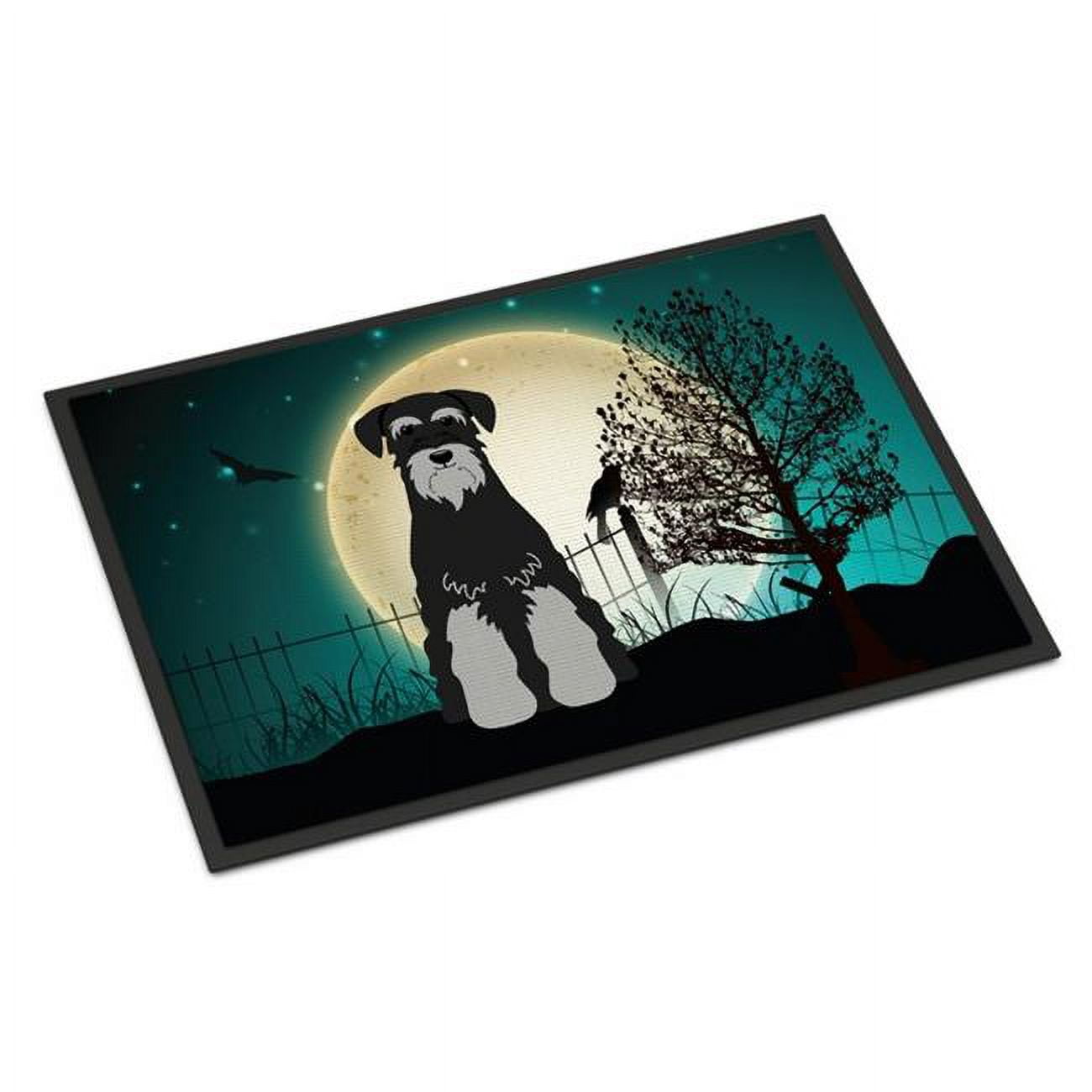 Carolines Treasures Halloween Scary Standard Schnauzer Black Grey Door ...