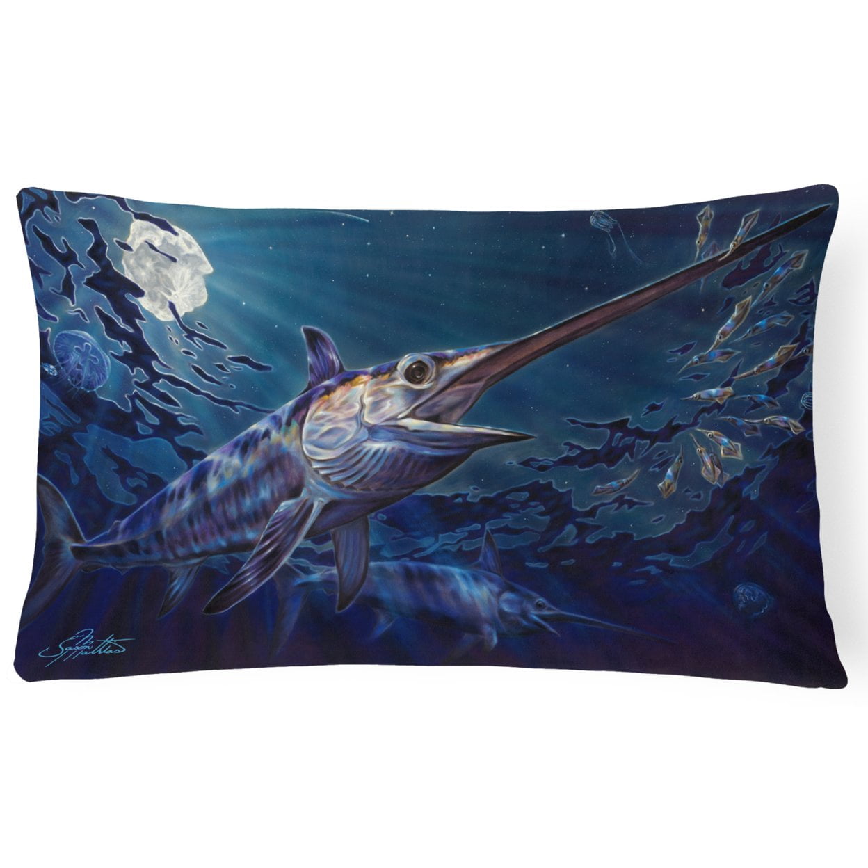 Carolines Treasures JMA2006PW1216 Prince Of Darkness Swordfish Canvas ...