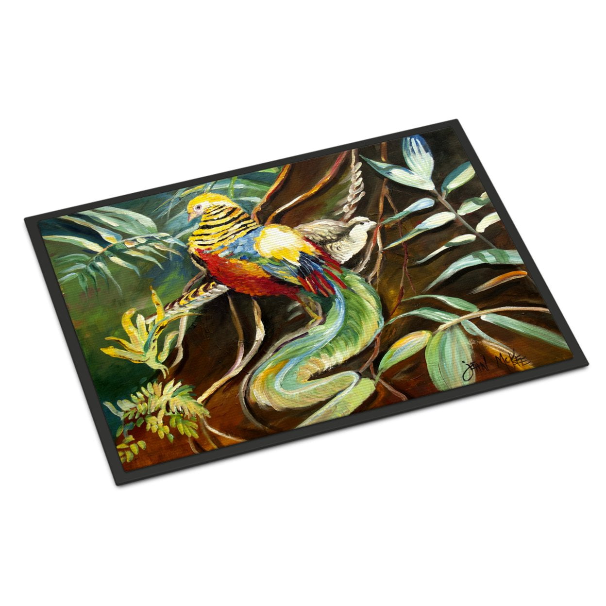 Carolines Treasures JMK1014JMAT Mandarin Pheasant Door Mat Indoor Rug ...