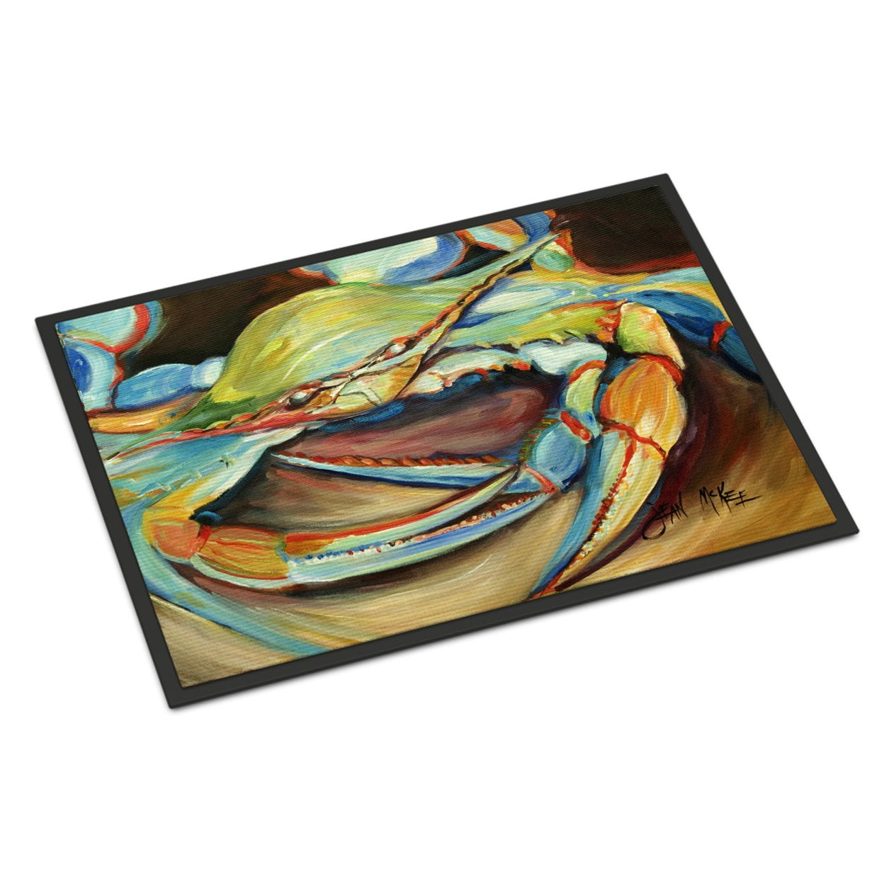 Carolines Treasures JMK1096MAT Blue Crab Door Mat Indoor Rug or Outdoor ...