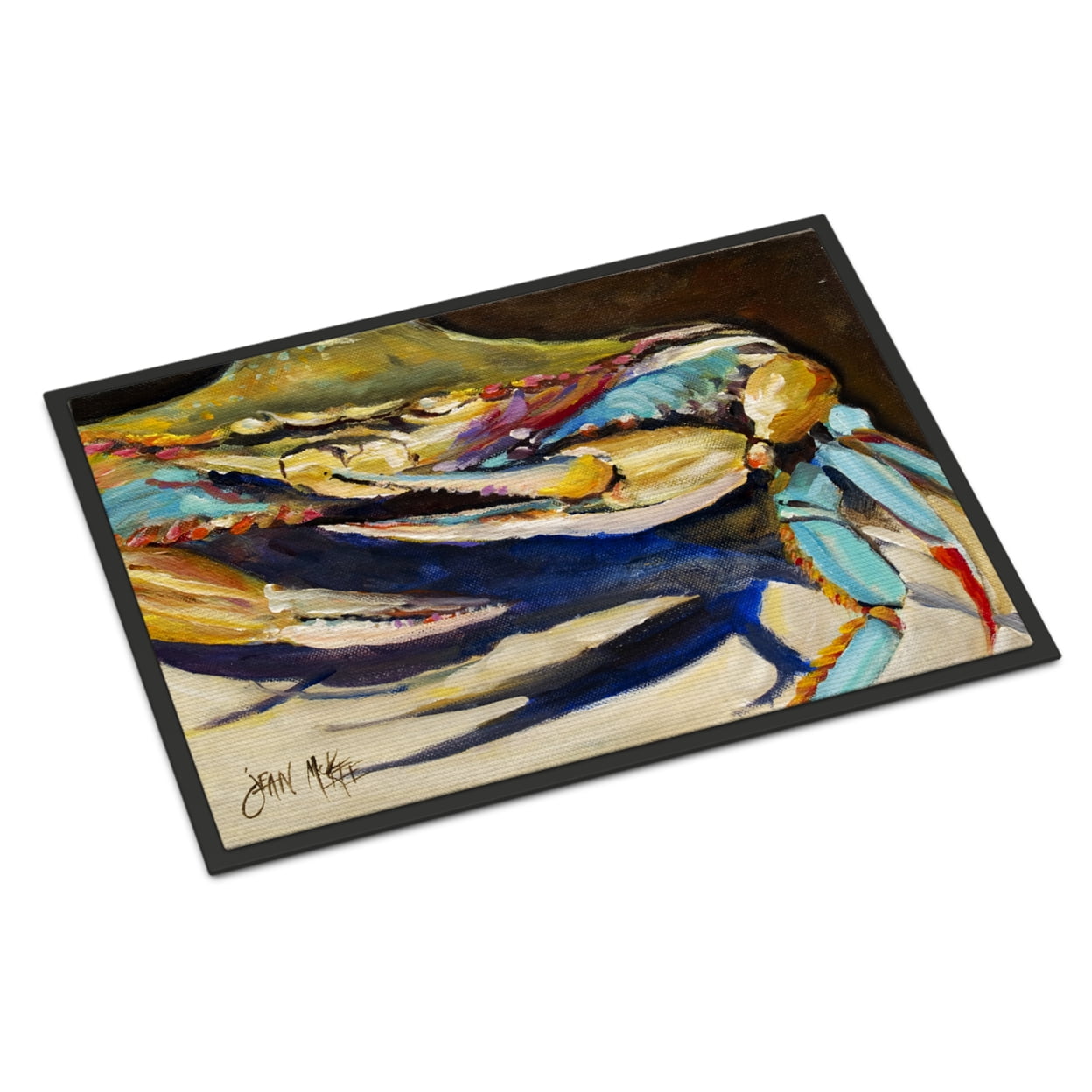 Carolines Treasures JMK1100MAT Crab to Crab Blue Crab Door Mat Indoor ...