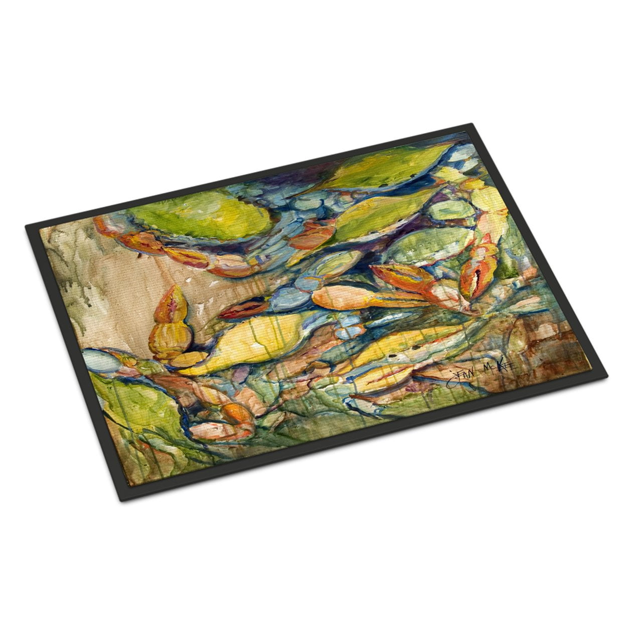 Carolines Treasures JMK1102MAT Jubilee Blue Crab Door Mat Indoor Rug or ...