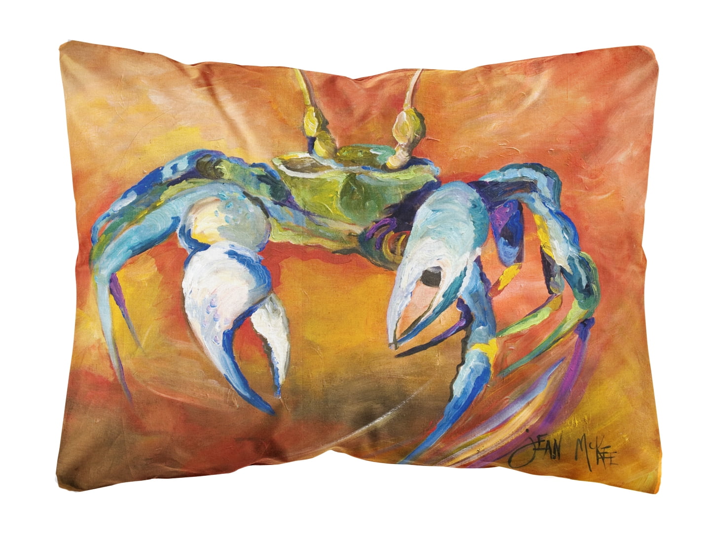 Carolines Treasures JMK1110PW1216 Blue Crab Canvas Fabric Decorative ...