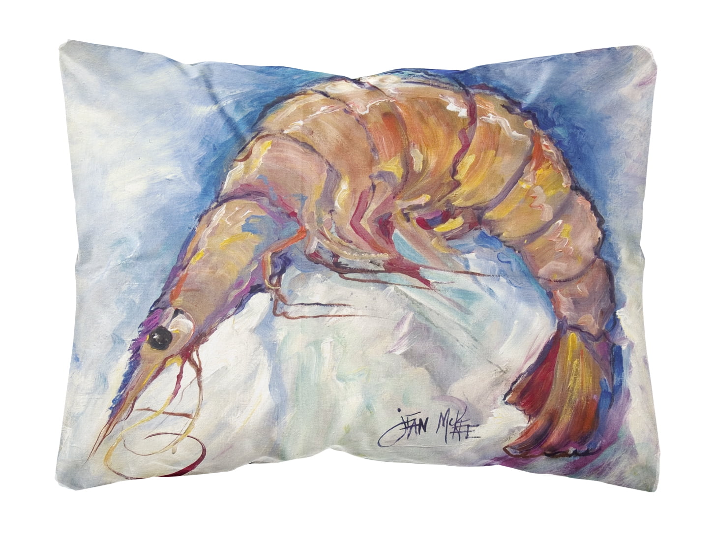 Carolines Treasures JMK1112PW1216 Shrimp Canvas Fabric Decorative ...