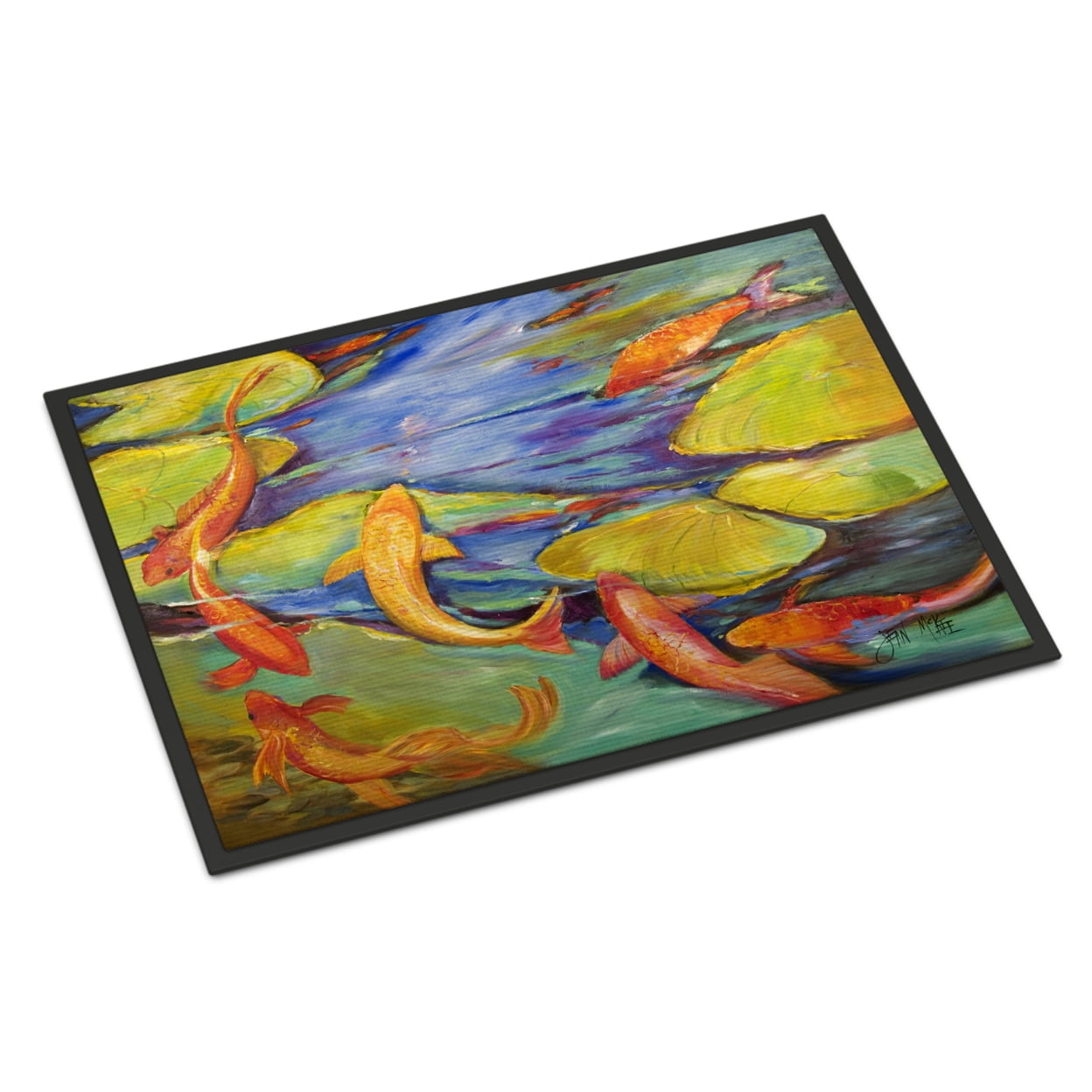 Carolines Treasures Koi Indoor or Outdoor Mat, 18" x 27", Multicolor ...