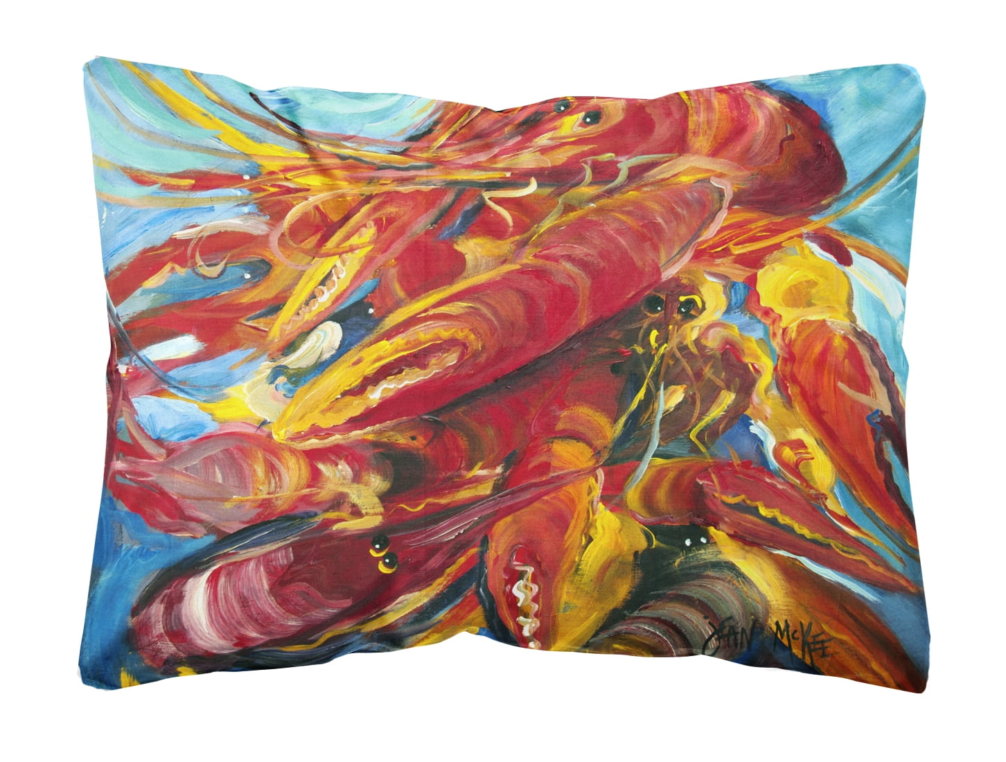 Carolines Treasures JMK1117PW1216 Crawfish Canvas Fabric Decorative ...