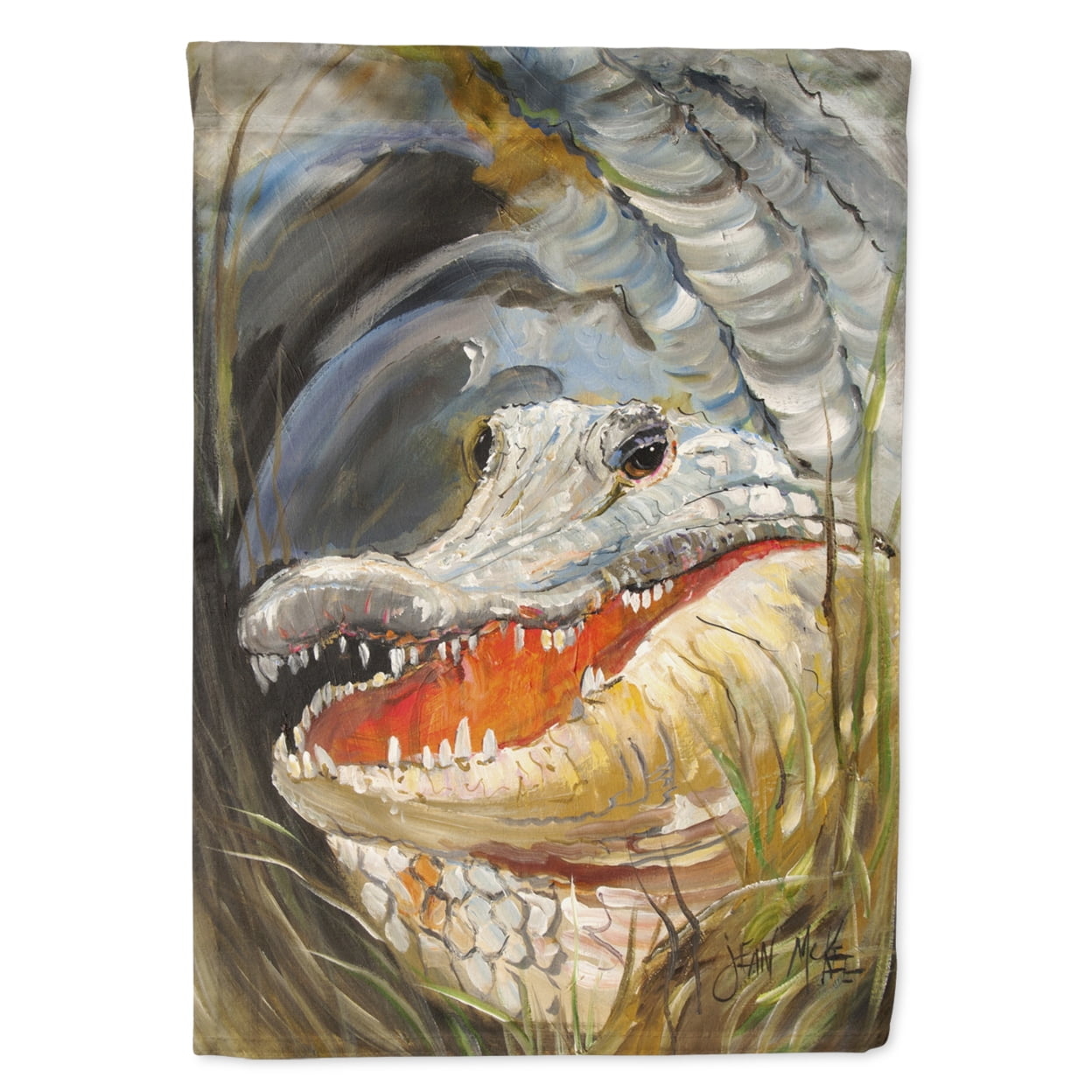 Carolines Treasures JMK1138CHF Alligator Flag Canvas House Size Large ...