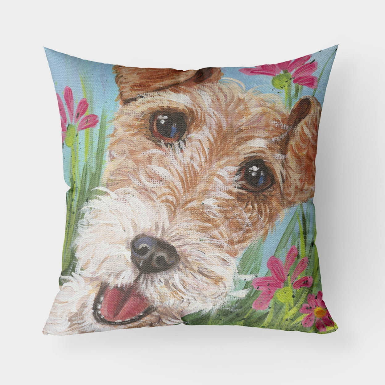 Carolines Treasures JYJ0178PW1818 Fox Terrier by Judith Yates Canvas ...