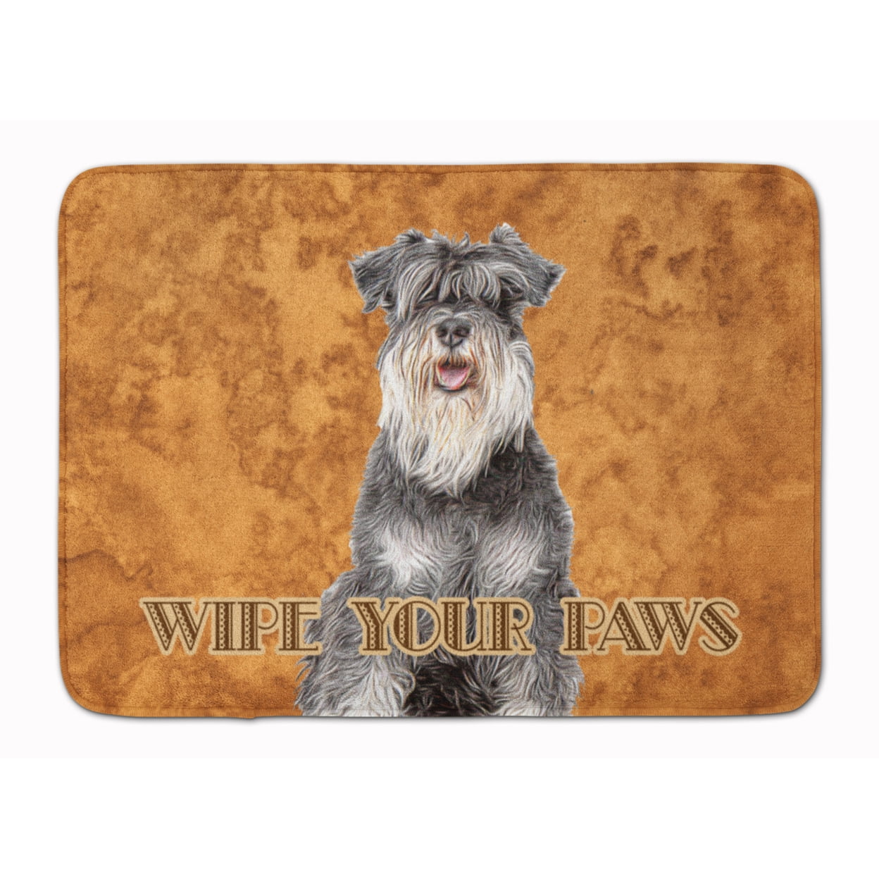 Carolines Treasures KJ1221RUG Schnauzer Wipe your Paws Machine Washable ...