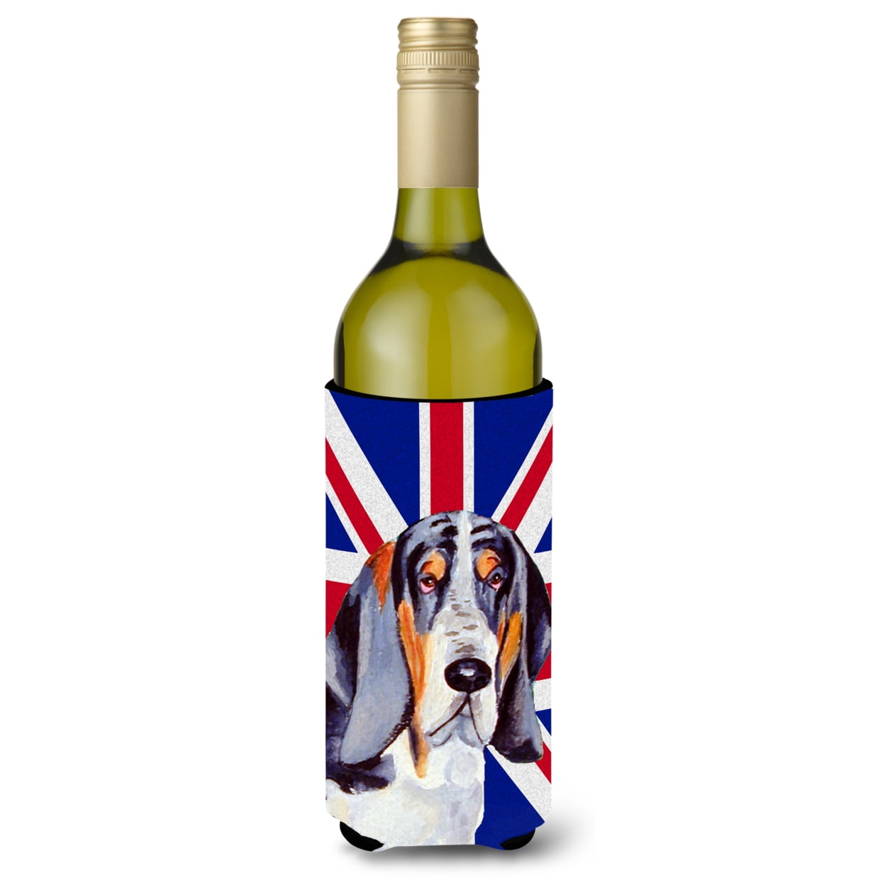 Carolines Treasures LH9479LITERK Basset Hound with English Union Jack ...