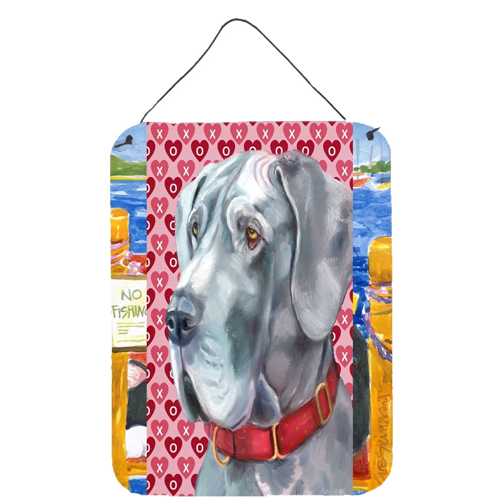 Carolines Treasures Lh9563ds1216 Great Dane Hearts Love And Valentines