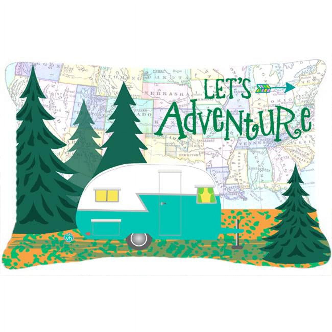 Carolines Treasures Lets Adventure Glamping Trailer Fabric Decorative ...