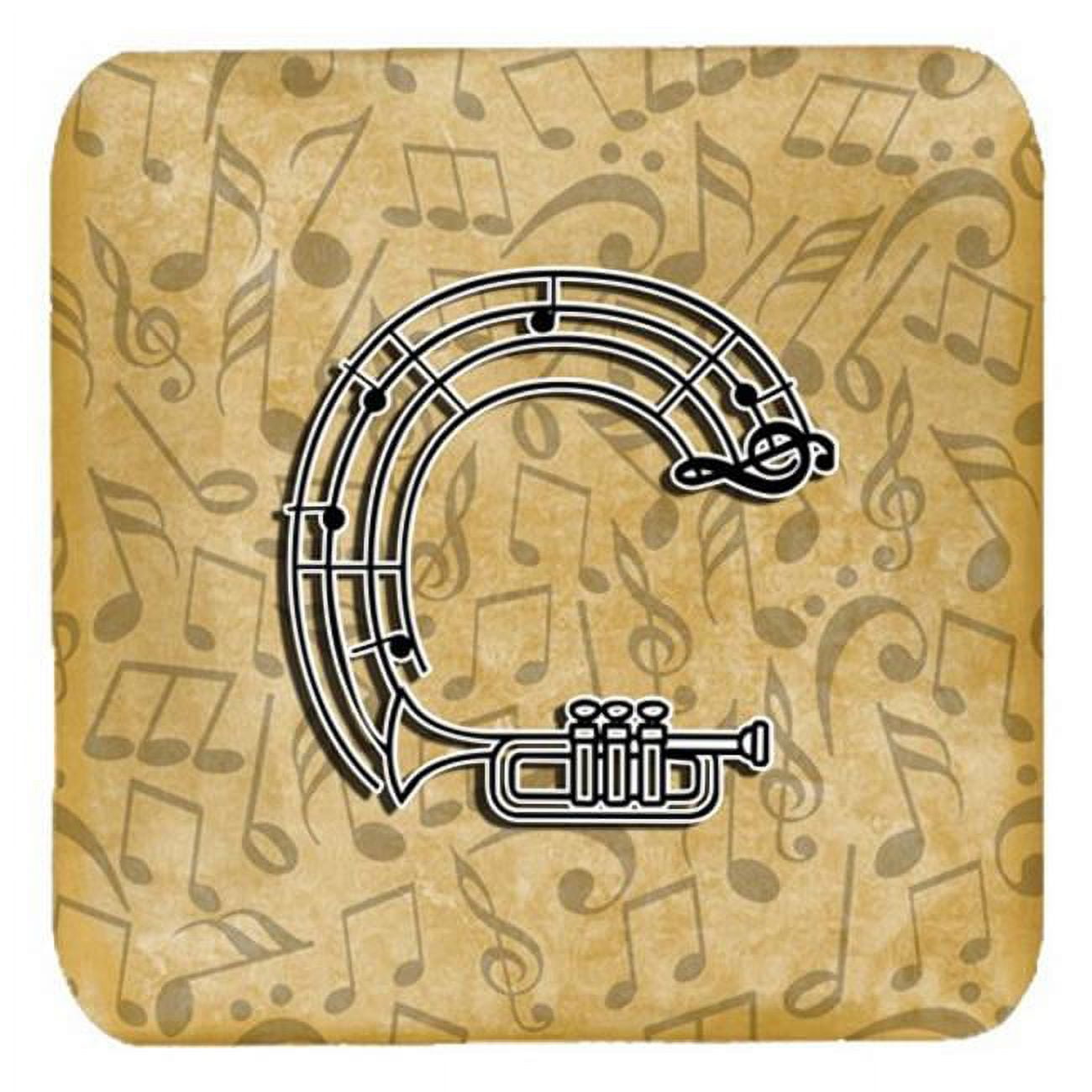 Carolines Treasures Letter C Musical Instrument Alphabet Foam Coasters ...