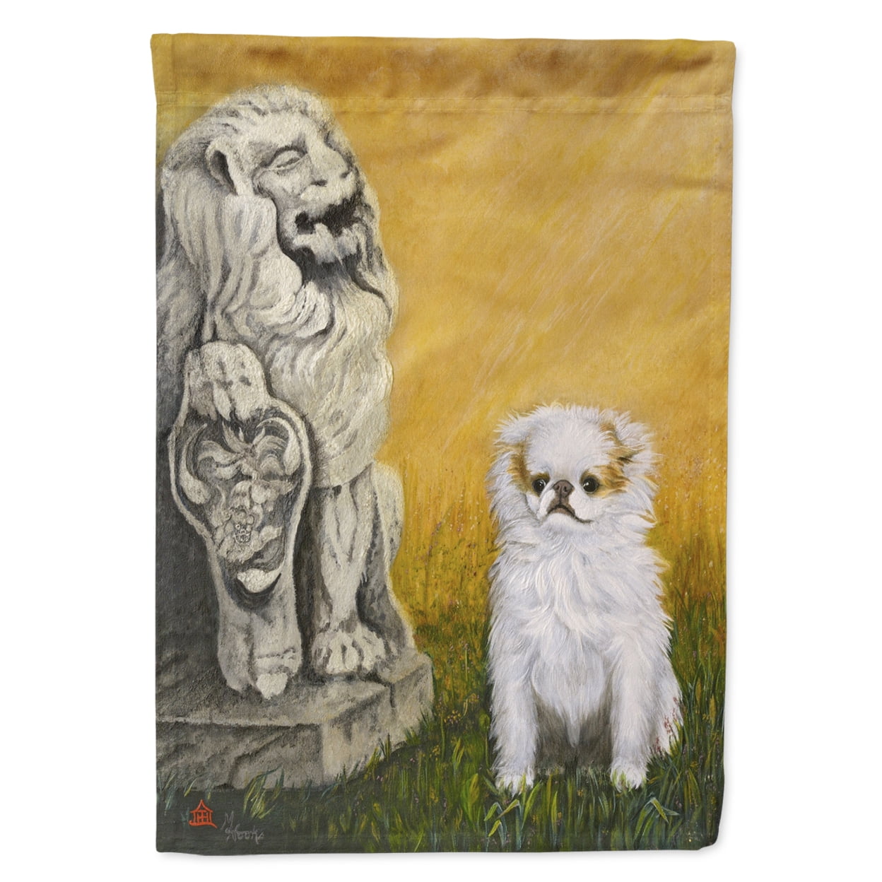 Carolines Treasures MH1032GF Japanese Chin Omar Garden Flag Garden Size ...