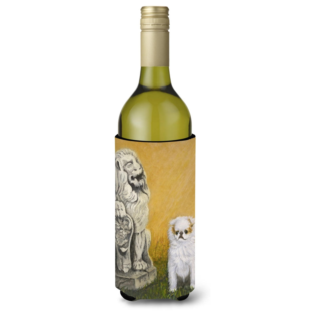 Carolines Treasures MH1032LITERK Japanese Chin Omar Wine Bottle ...