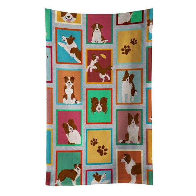 Carolines Treasures MLM1149KTWL 25 x 15 in. Unisex Lots of Red Border ...