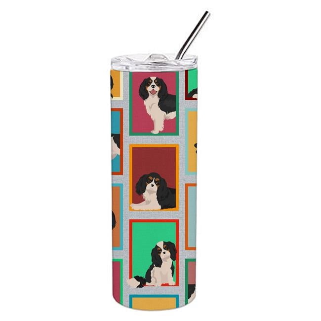 Carolines Treasures MLM1152TBL20 20 oz Lots of Tricolor Cavalier ...