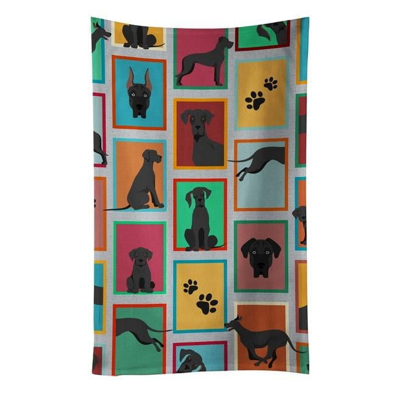 Carolines Treasures MLM1156KTWL 25 x 15 in. Unisex Lots of Black Great ...