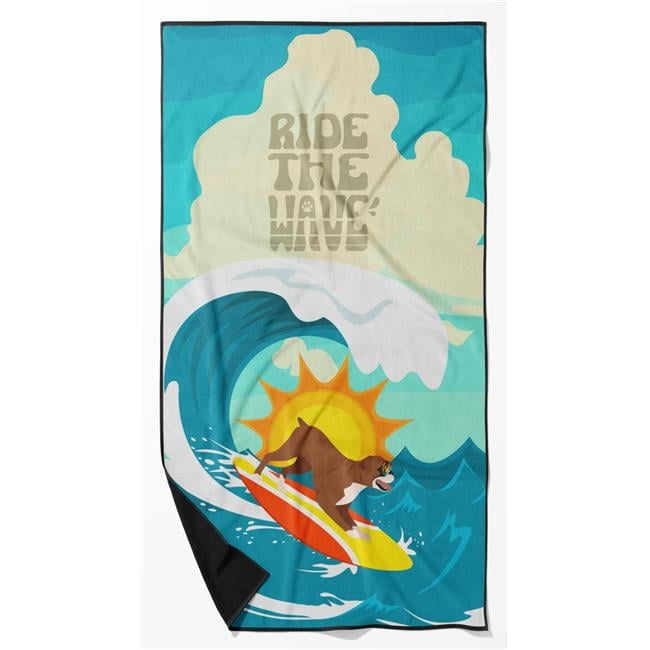 Carolines Treasures MLM1195TWL3060 60 x 30 in. Unisex Surfer Dog Fawn ...