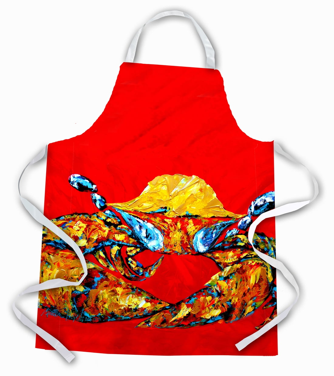 Carolines Treasures MW1115APRON Crab Fat and Sassy Apron Large ...