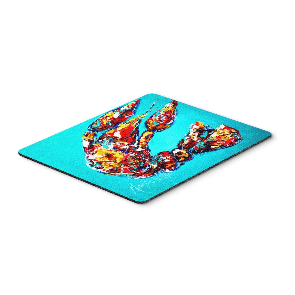 Carolines Treasures MW1161MP Lucy the Crawfish in blue Mouse Pad Hot ...