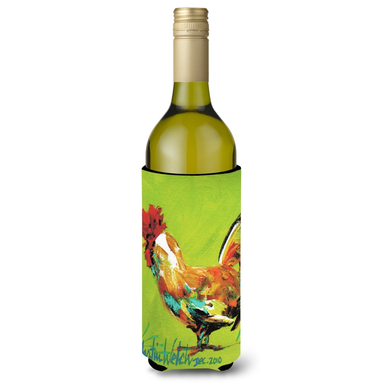 Carolines Treasures MW1192LITERK Cockadoo Rooster Wine Bottle Beverage ...