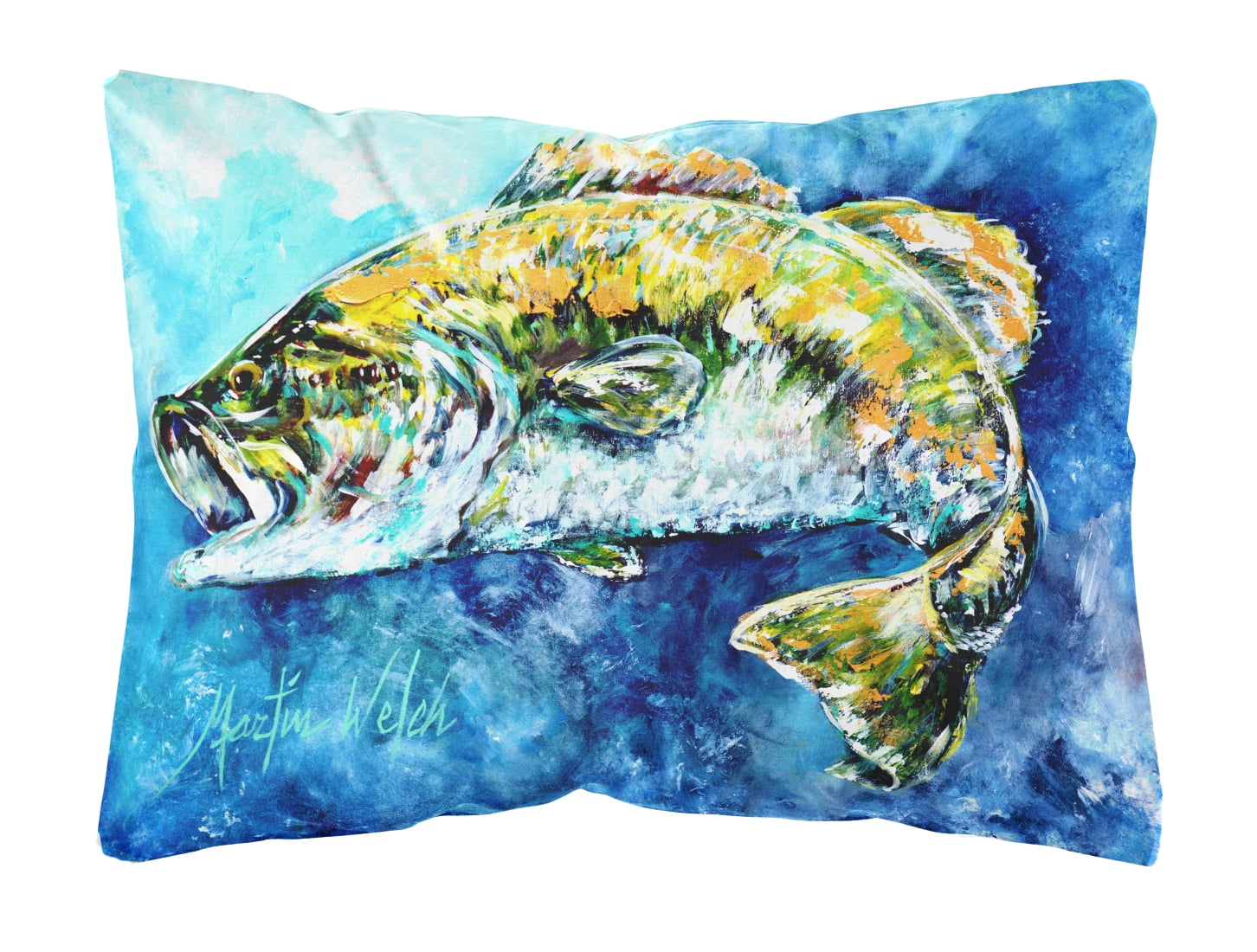 Carolines Treasures MW1220PW1216 Bobby the Best Bass Fabric Decorative ...