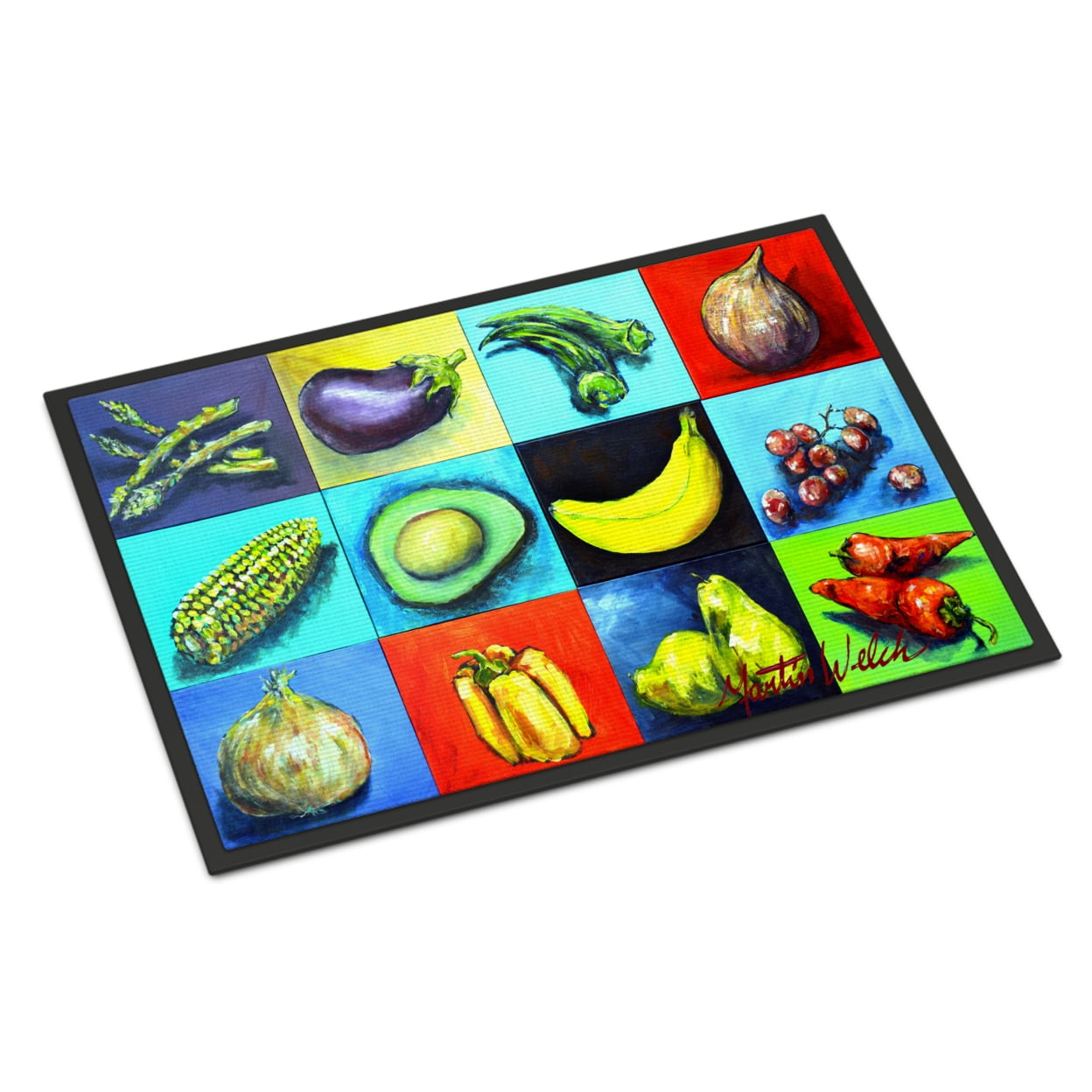 Carolines Treasures MW1227MAT Mixed Fruits and Vegetables Door Mat ...