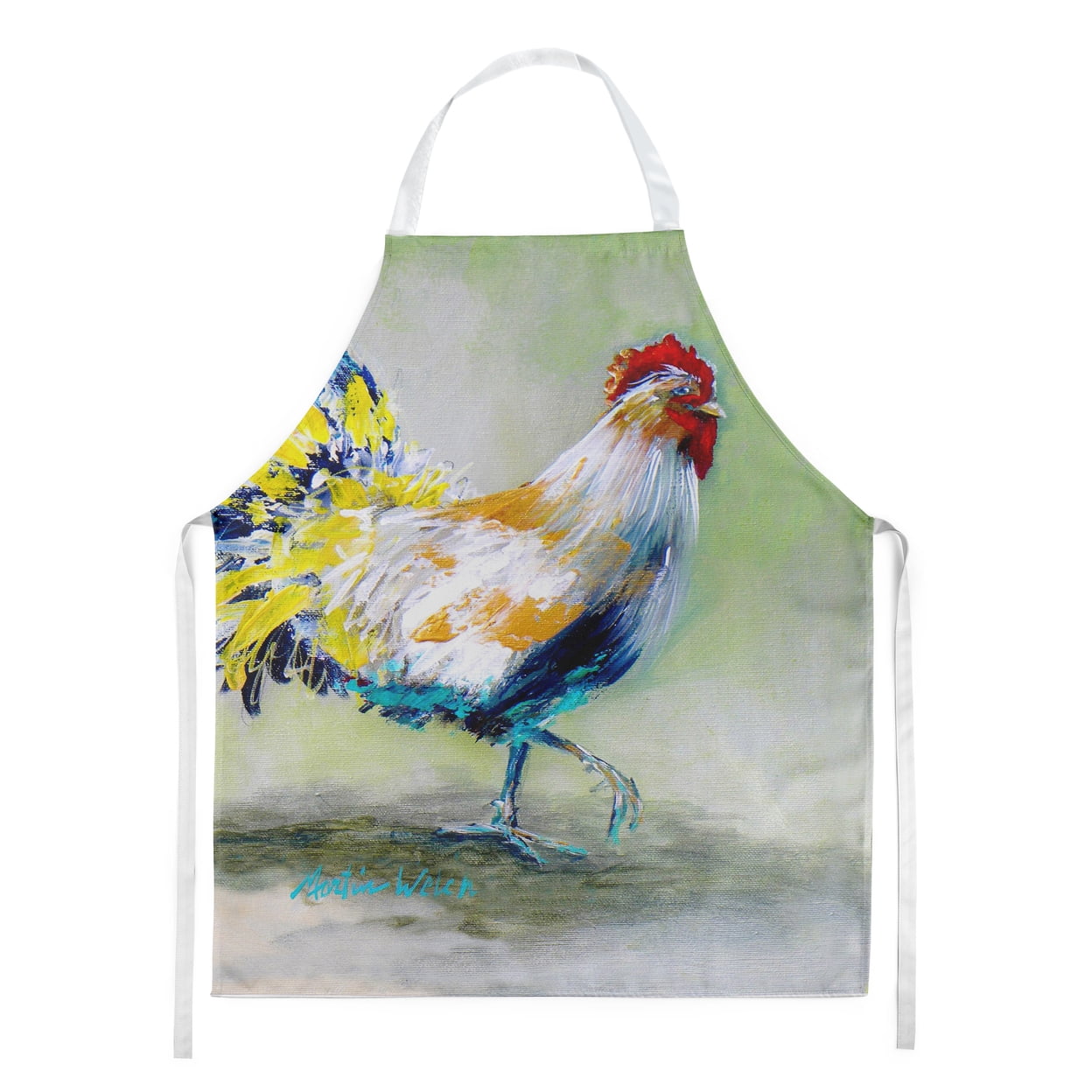 Carolines Treasures MW1259APRON Sunrise Rooster Apron Large multicolor ...